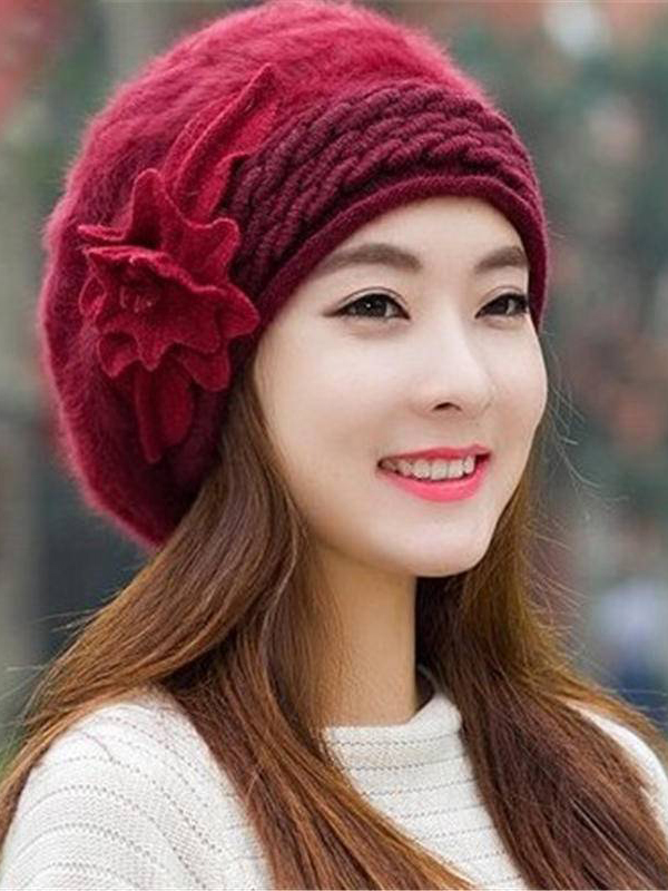 Rose Travel Plain Polyester Hats (Style V102632) - VEDACHIC